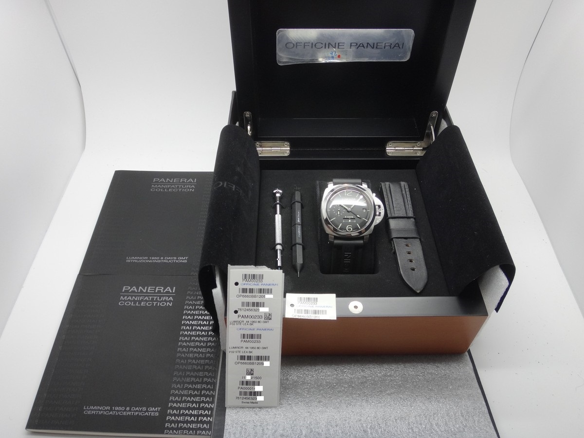 FSOT: Panerai PAM233 PAM 233 Luminor 8 Day GMT I-Serial EXCELLENT ...